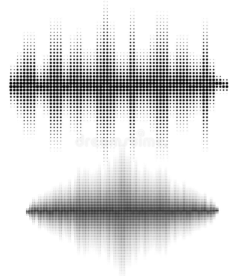 Vector Sound Waves Set. Audio Equalizer Technology, Pulse Musical ...