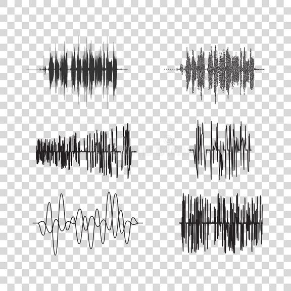 Audio Waveform Transparent Stock Illustrations – 717 Audio Waveform ...