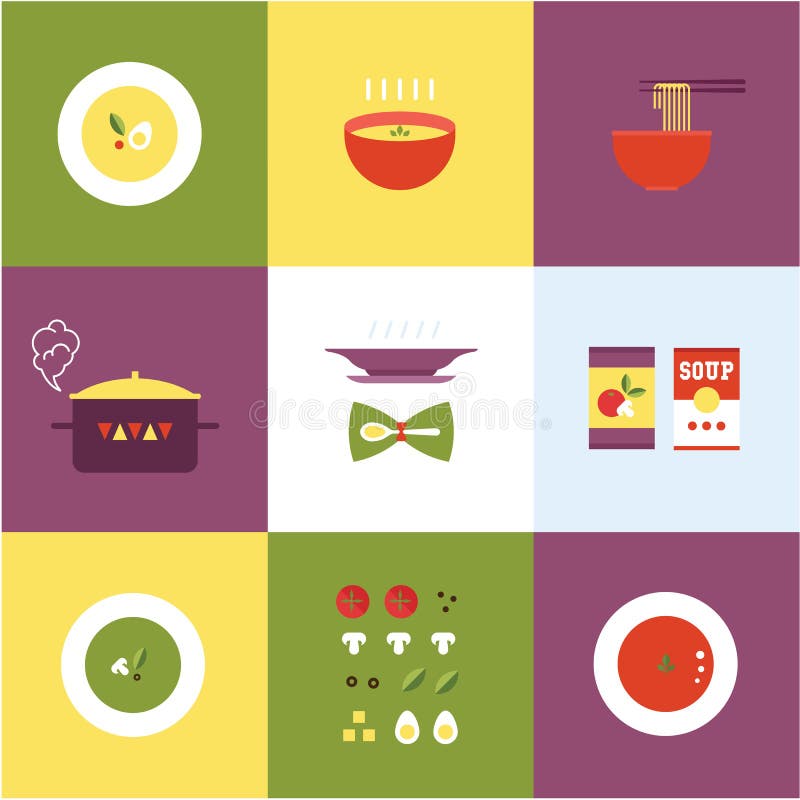 Soup icon stock vector. Illustration of meal, restaurant - 50272056