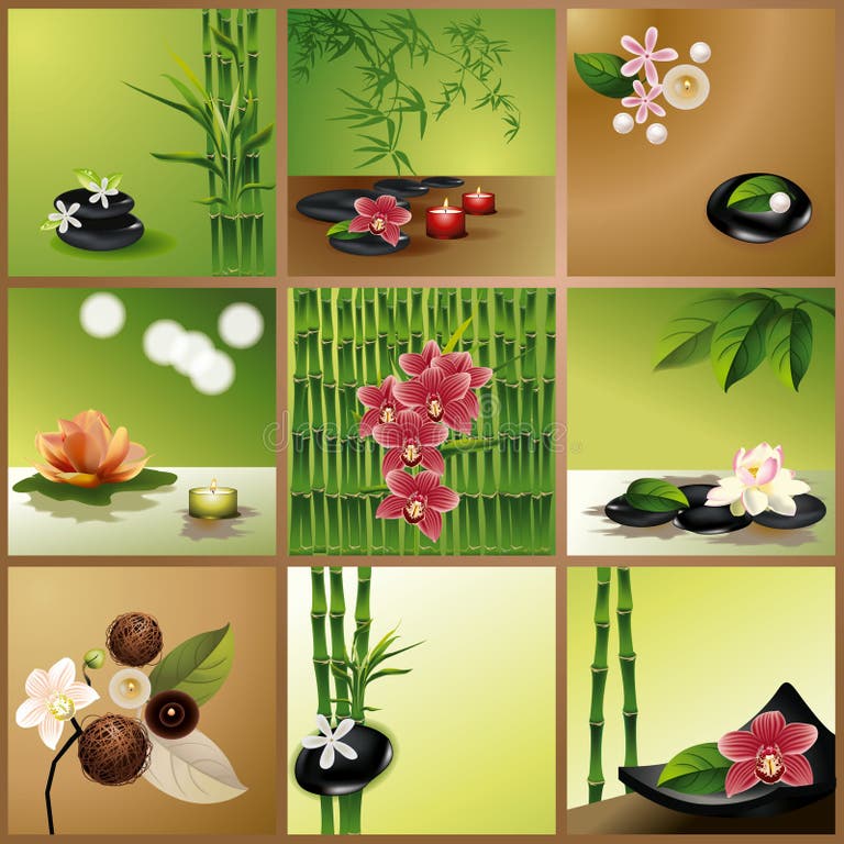 Vector Spa Collage stock vector. Illustration of body - 24457128