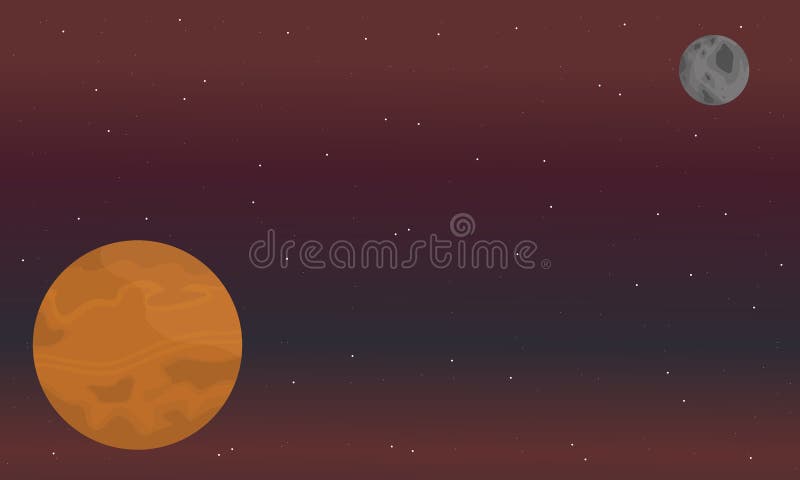 Vector of Space Beautiful Landscape Stock Vector - Illustration of ...