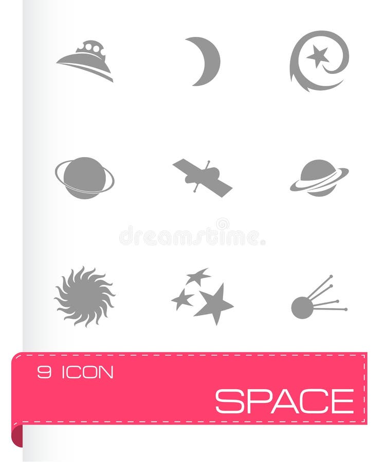 Vector space icon set stock vector. Illustration of element - 52799678