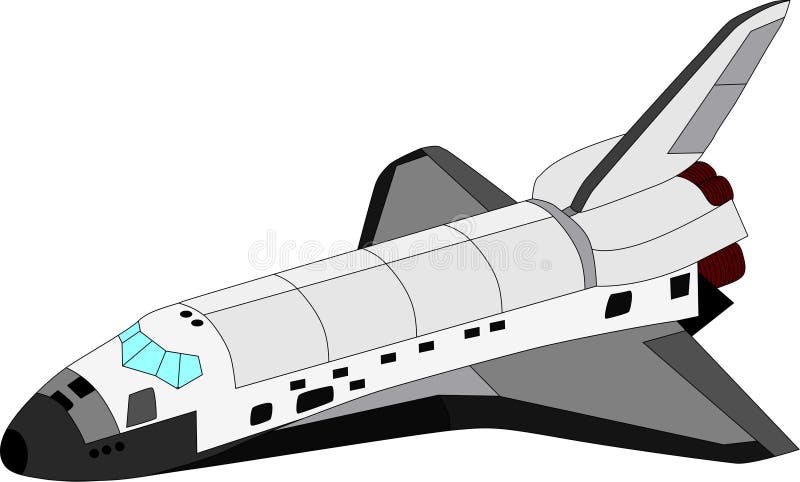 Vector space shuttle stock vector. Illustration of technology - 7579833