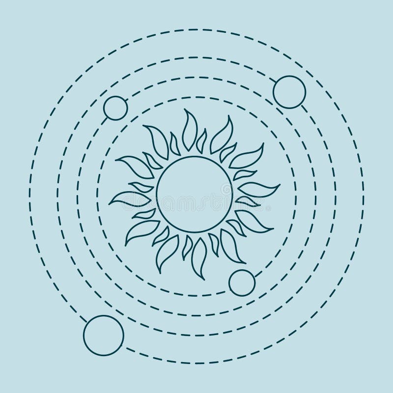 Vector Space Solar System Astronomy Science Galaxy Stock Vector ...