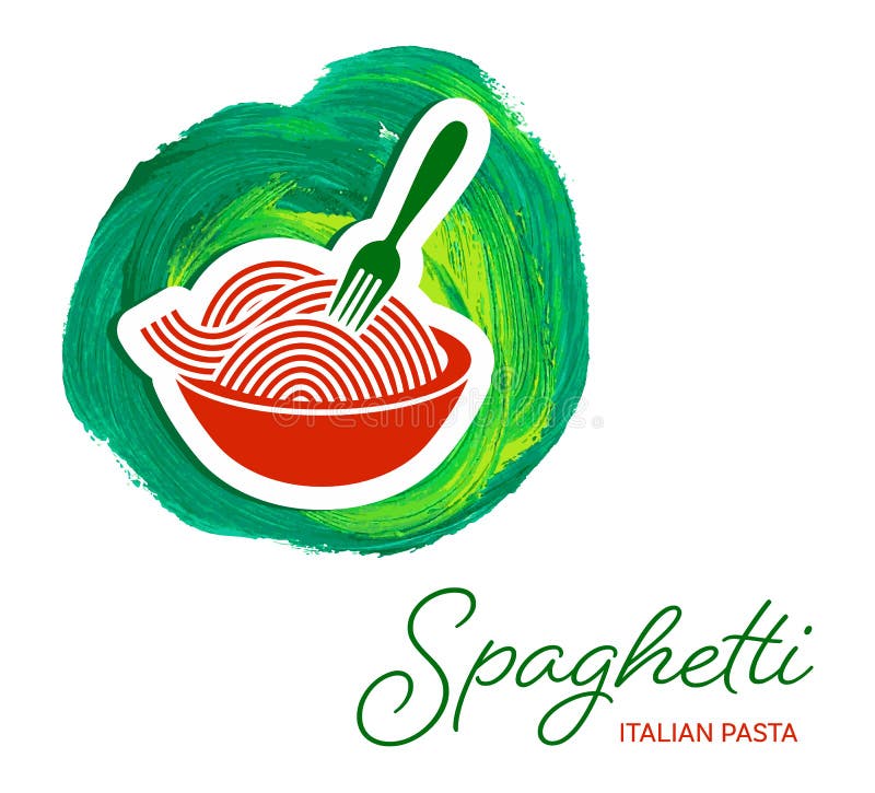 Vector Spaghetti Pasta Creative Design Stock Vector - Illustration of ...