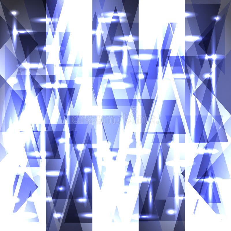 Vector Sparkling Pattern of Light Gold Fragments and Triangles Stock ...