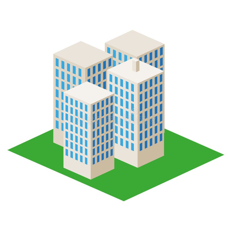 Simple City Skyline App Icons Logo Illustration Stock Vector ...