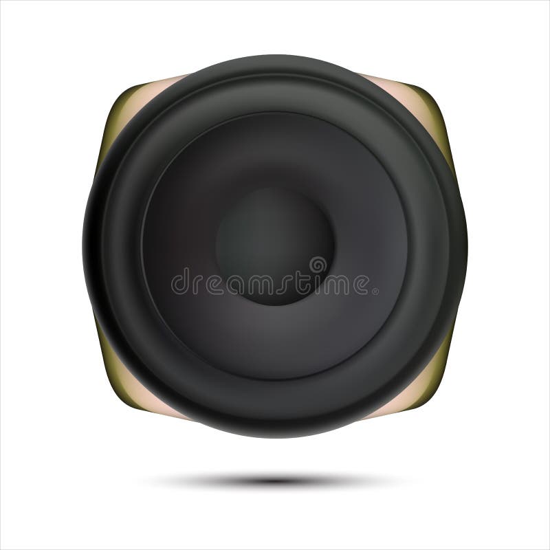 Vector Speaker Illustration High-bass Speaker Created with Gradient ...