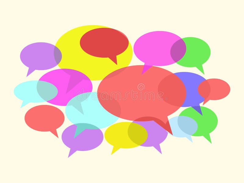 Vector Speech Balloons Icon.Chat Icon Stock Vector - Illustration of ...