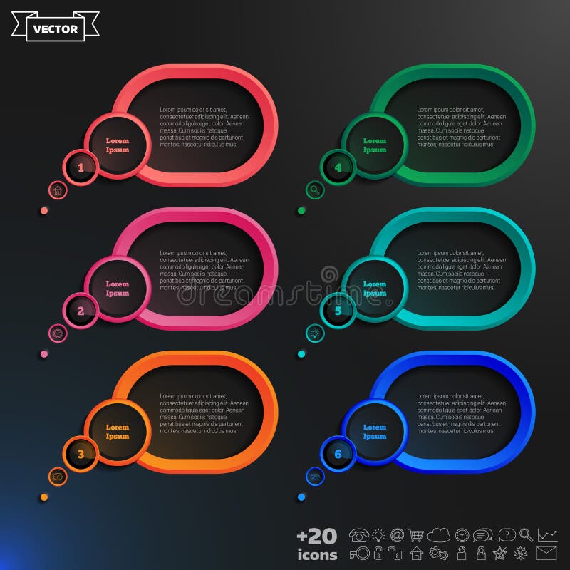 Vector Speech Bubble Infographic Elements. Stock Vector - Illustration ...