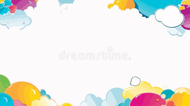 Vector Speech Bubbles Background Cartoon Vector Stock Vector ...