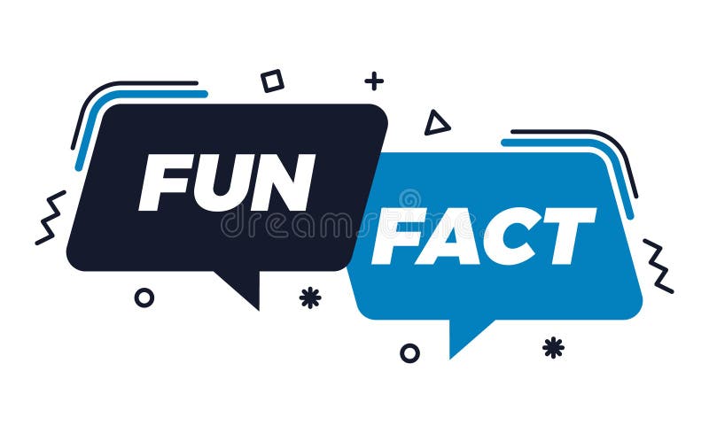 Speech Bubbles with Fun Fact Words. Trendy Text Balloons with Geometric ...