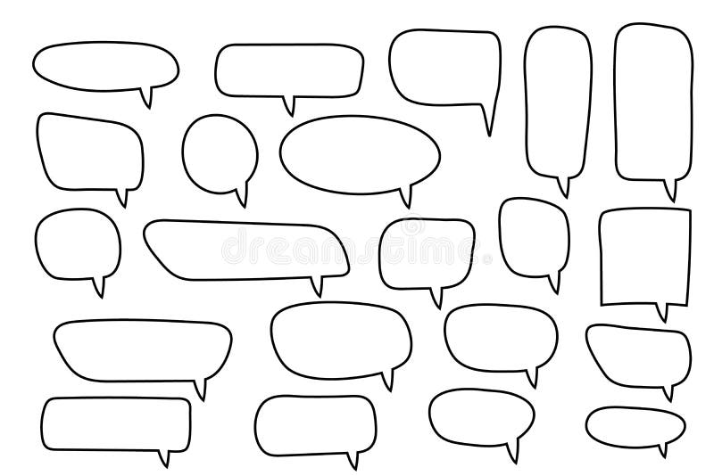 Outline Speech Balloon Icon Stock Illustrations – 19,147 Outline Speech ...