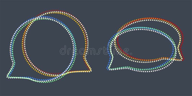 Vector speech stickers stock vector. Illustration of speak - 117622630