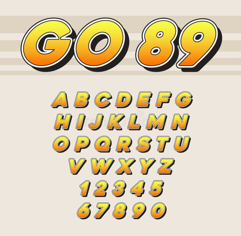 Vector Speed Racing Sport Italic Font with Letters and Numbers Stock ...