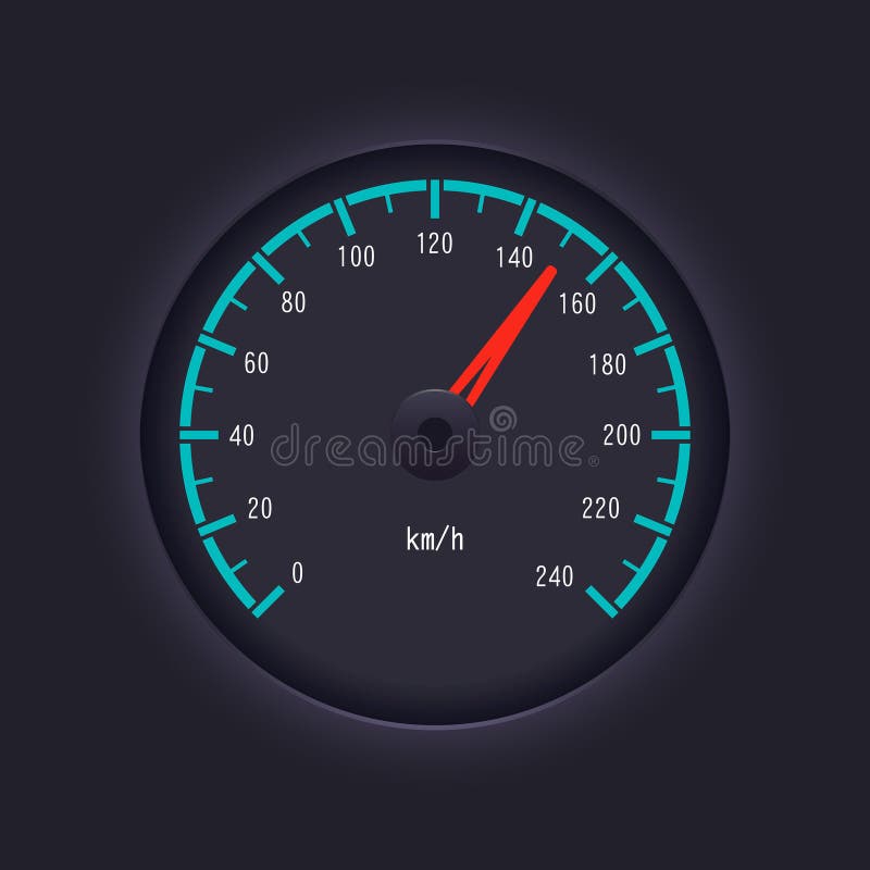 Vector Speedometer stock vector. Illustration of power - 26272647