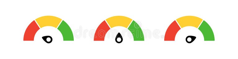 Vector Speedometer Illustration. Speed Indicator. Speedometer Vector ...
