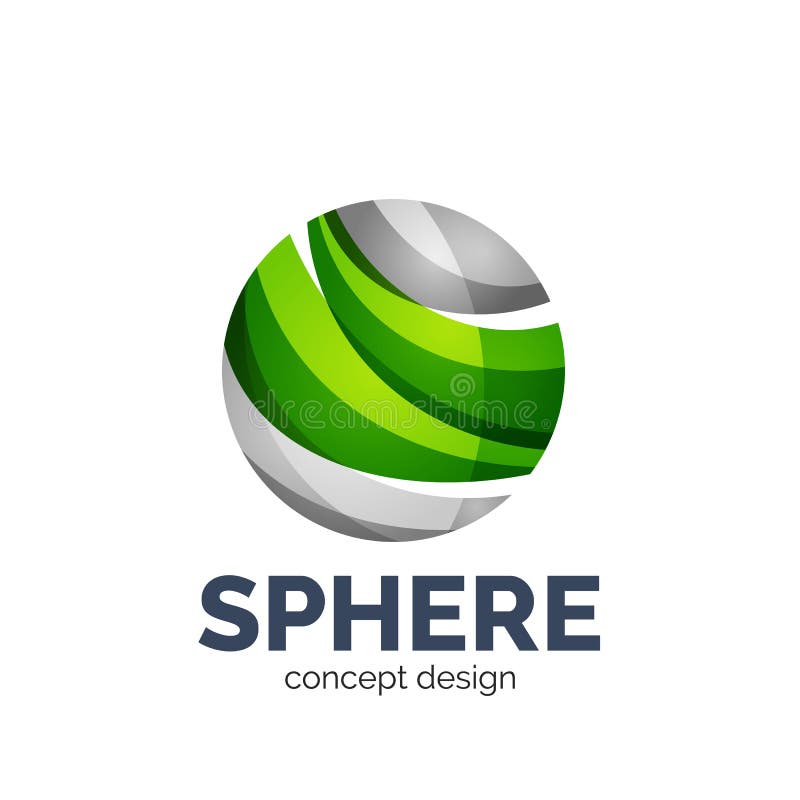 Vector Sphere Abstract Logo Template Stock Vector - Illustration of ...