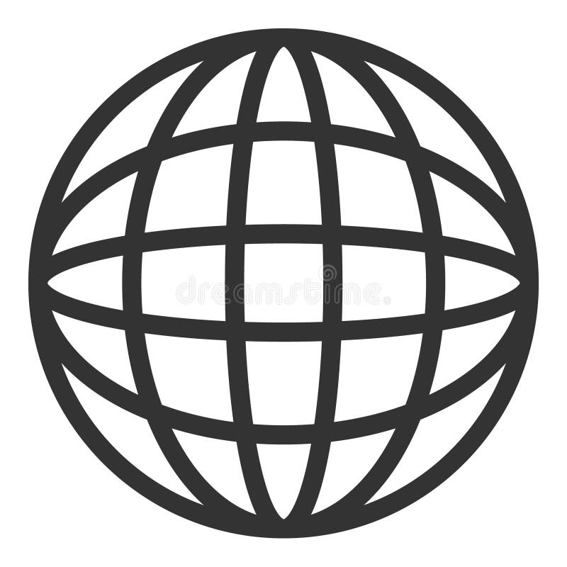 Vector Sphere Flat Icon Image Stock Vector - Illustration of globe ...