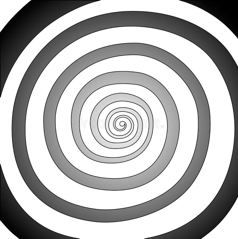 Vector Spiral, Background. Hypnotic, Dynamic Vortex. Stock Illustration ...