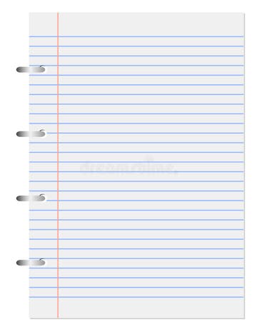 Lined Paper Red Margin Stock Illustrations – 377 Lined Paper Red Margin ...