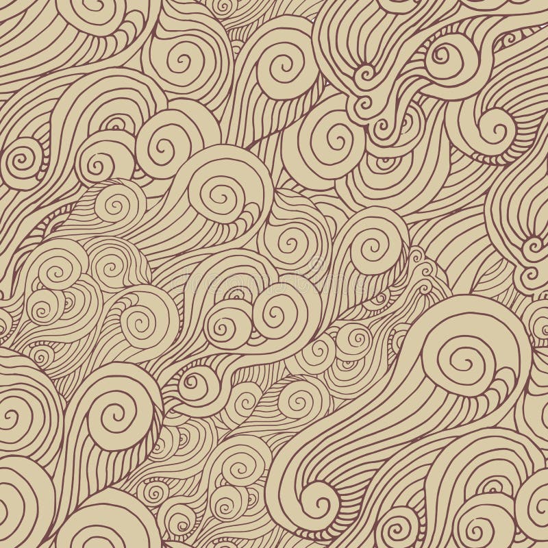 Abstract Rainbow Curved Stripes Color Line Art Swirl Pattern Vector ...