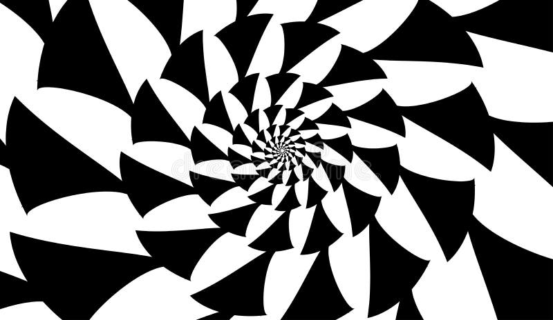 Vector Spiral on White Background. Hypnosis Effect, Abstract Pattern ...