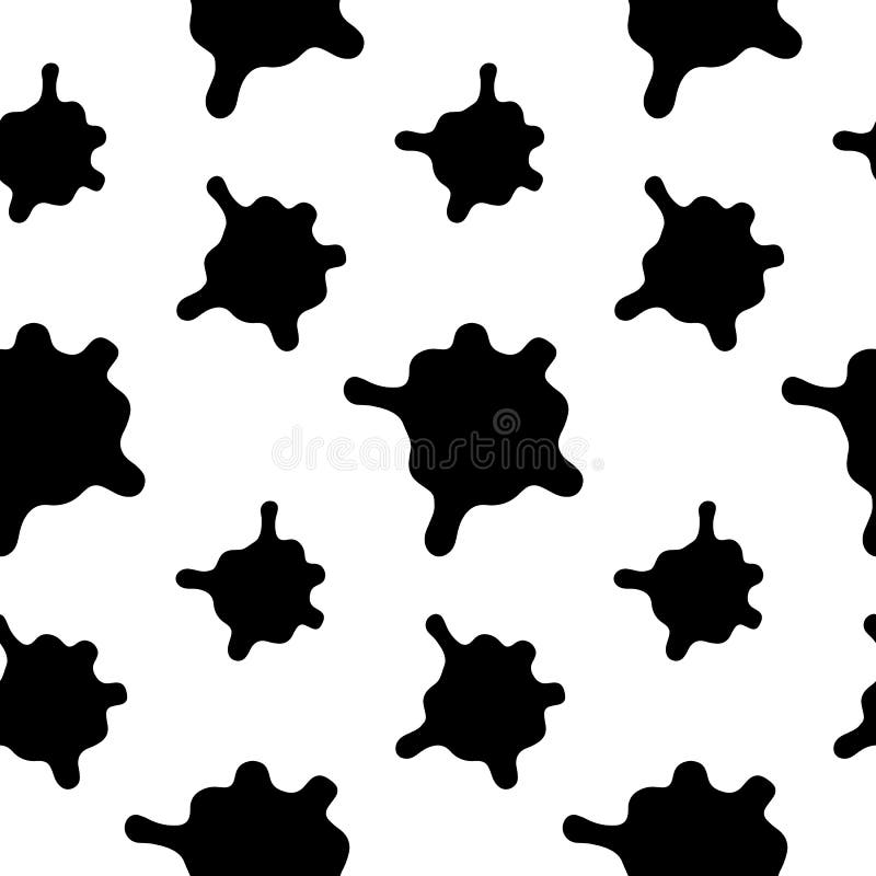 Vector Splashes Seamless Pattern on a White Background Stock Vector ...