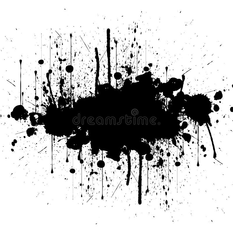 Splatter stock vector. Illustration of edge, isolated - 8591944