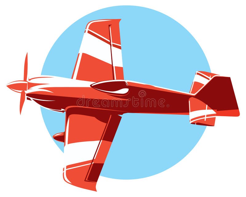 Vector sport plane. stock vector. Illustration of small - 63870636