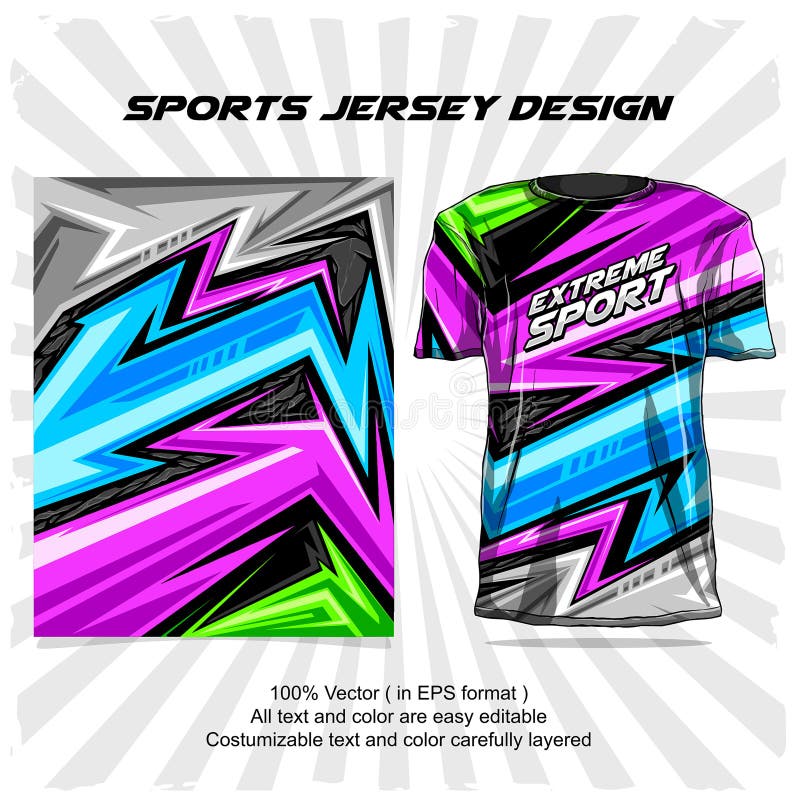 Sports jersey design stock vector. Illustration of arrow - 185412763 Sports jersey design stock vector. Illustration of arrow - 185412763