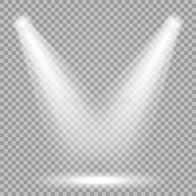 Vector Spotlight. Bright Light Beam. Transparent Realistic Effect ...