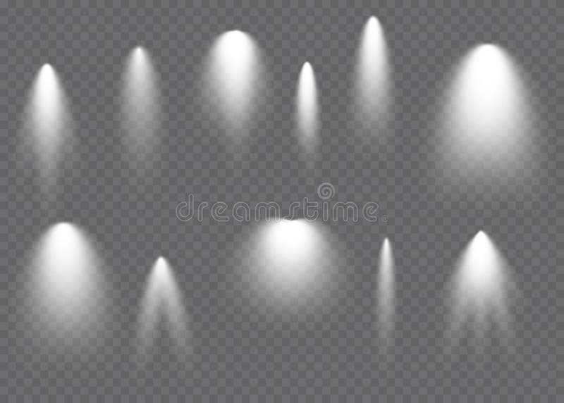 Vector Spotlight. Light Effect.Glow Isolated White Transparent Light ...