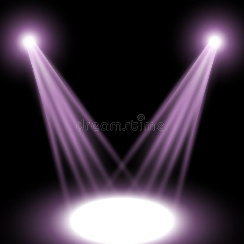 Vector Spotlight, Light Effect, Purple Color Stock Vector ...