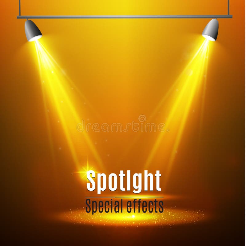 Vector Spotlight. Light Effect.Scene Illumination, Transparent Effects ...