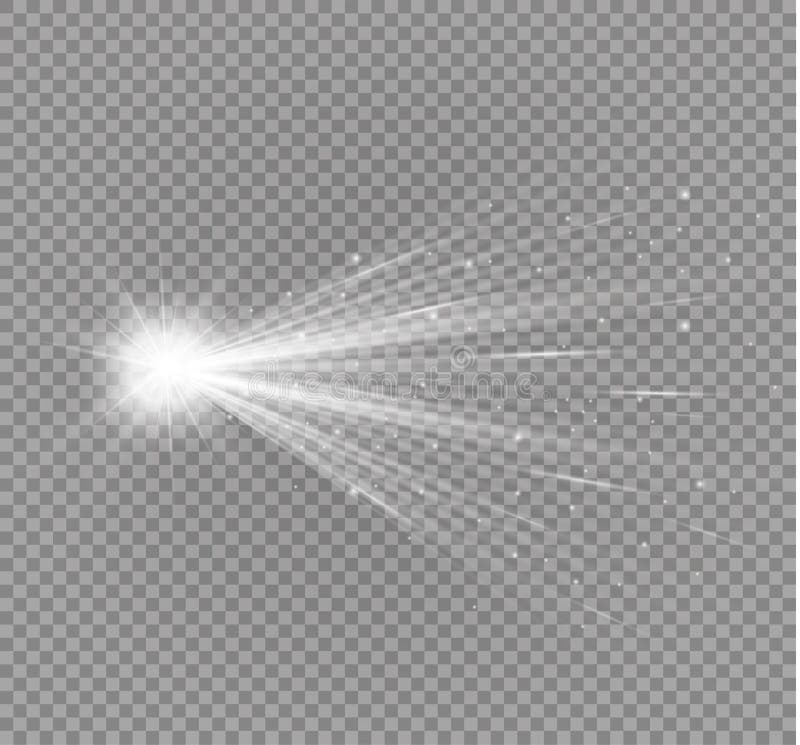 Vector Spotlight. Light Effectlight Beam Isolated on Transparent ...