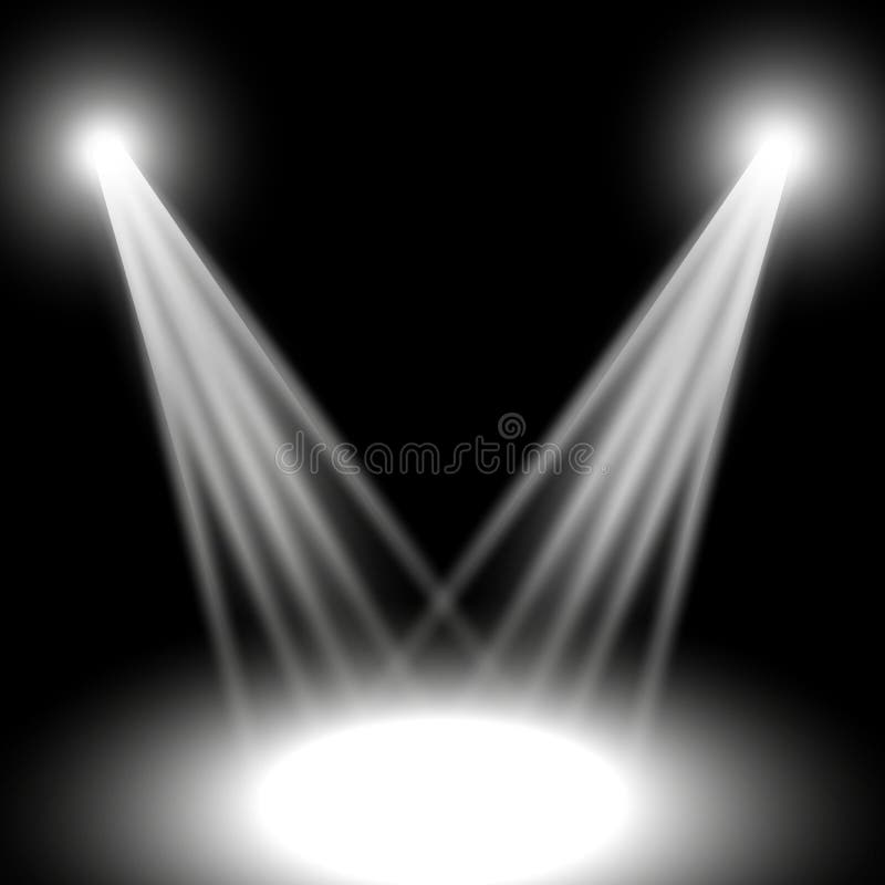 Vector Spotlight, Light Effect, White Color Stock Vector - Illustration ...