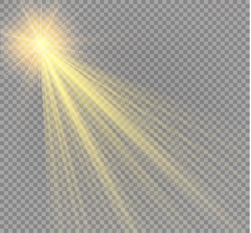 Vector Spotlight. Light Effectlight Beam Isolated on Transparent ...
