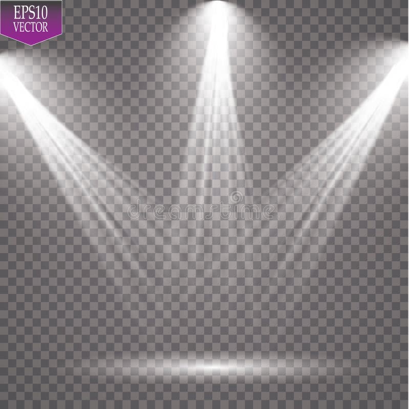 Vector Spotlight. Light Effect Stock Vector - Illustration of festive ...