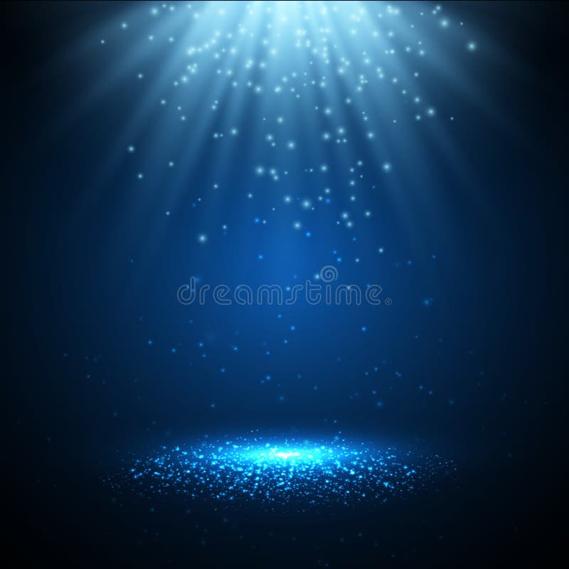 Vector Spotlight with Magic Lights and Rays of Light. Magic Background ...