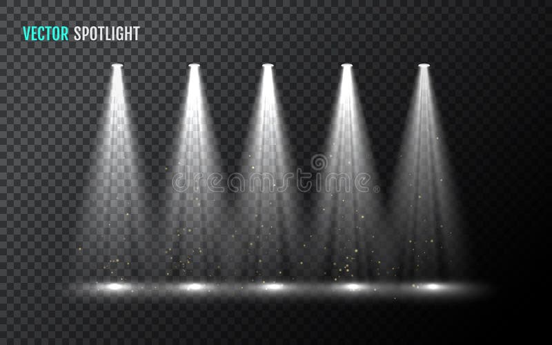 Vector spotlight set stock vector. Illustration of shiny - 157266521