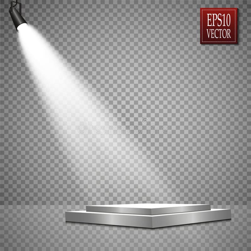 Vector Spotlights. Scene. Light Effects Stock Vector - Illustration of ...
