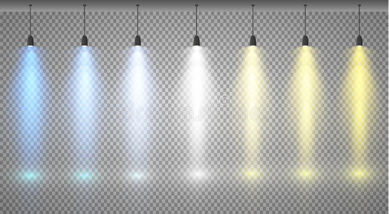 Vector Spotlights. Scene. Light Effects. Eps 10 Lights Stock Vector ...