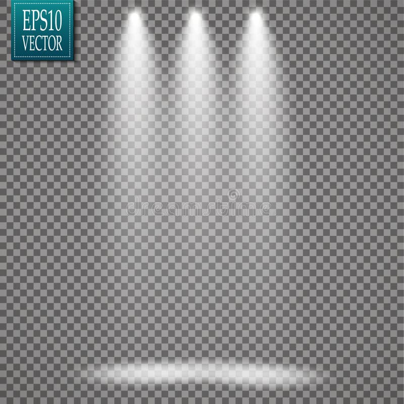 Vector Spotlights. Scene. Light Effects. Glow Light Effect Stock Vector ...