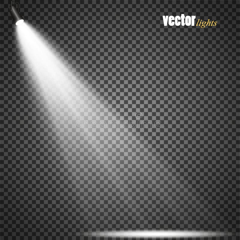 Vector Spotlights. Scene. Light Effects. Glow Light Effect Stock Vector ...