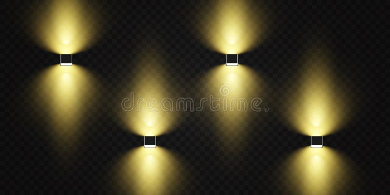 Vector Spotlights. Scene. Light Effects. Glow Light Effect Stock Vector ...