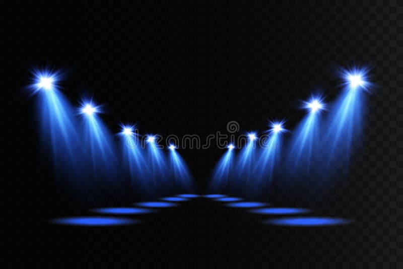 Vector Spotlights. Scene. Light Effects. Glow Light Effect. Vector ...