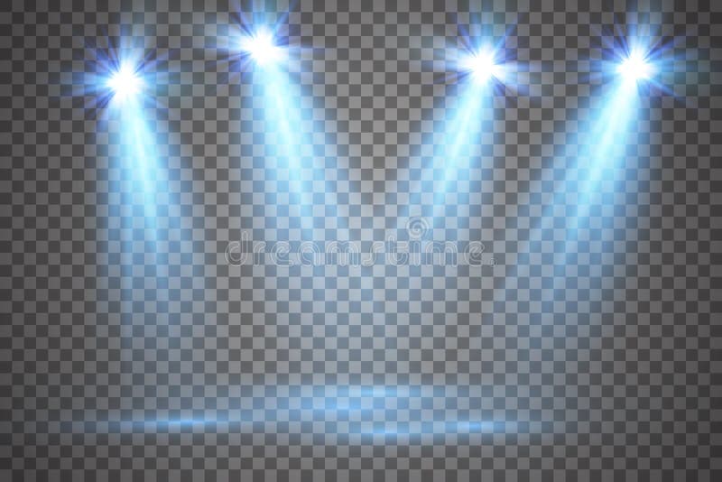 Vector Spotlights. Scene. Light Effects. Glow Light Effect. Vector ...
