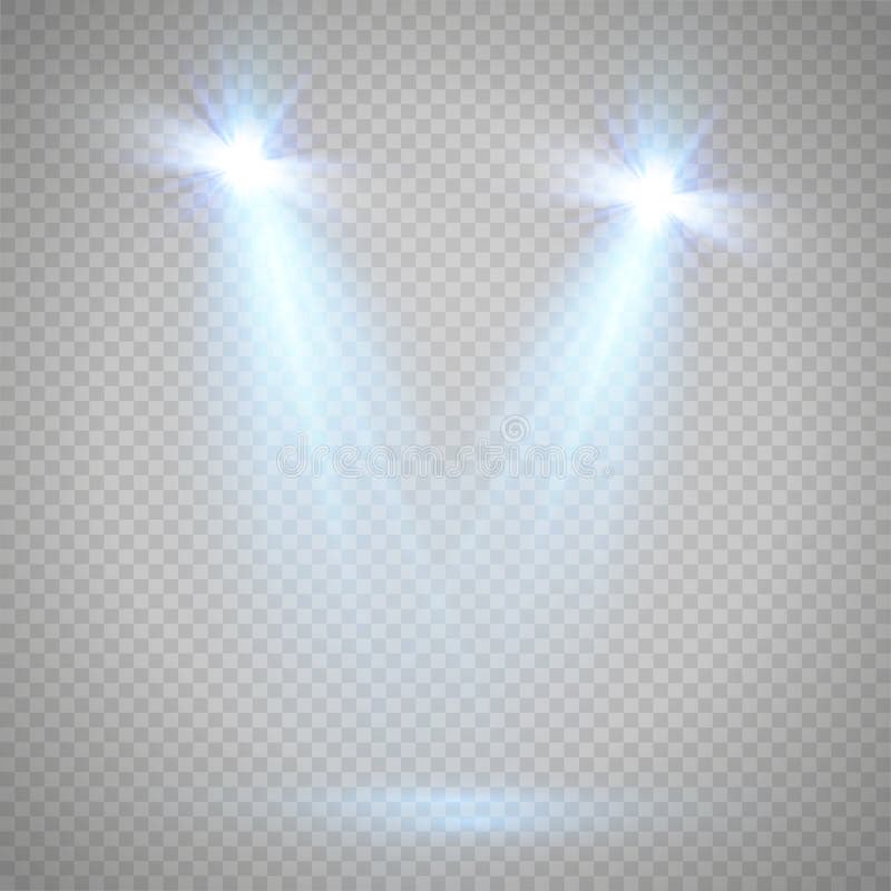 Vector Spotlights. Scene. Light Effects. Glow Light Effect. Vector ...
