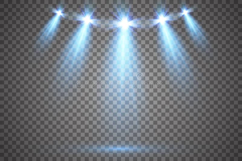 Vector Spotlights. Scene. Light Effects. Glow Light Effect. Vector ...